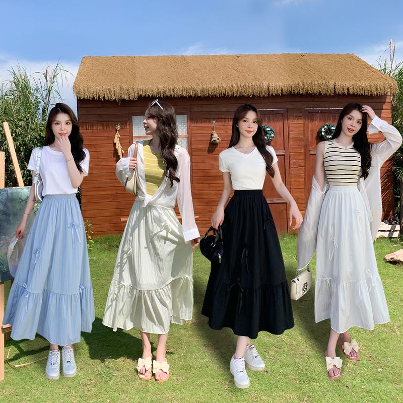 Lassie Alpha SK01 Rok panjang White wanita Rok casual cute plain - Shop ...