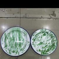 Jual Piring Enamel Jadul Lurik 20Cm 22Cm 6 Pcs Piring Seng - 12 Pcs-22 ...