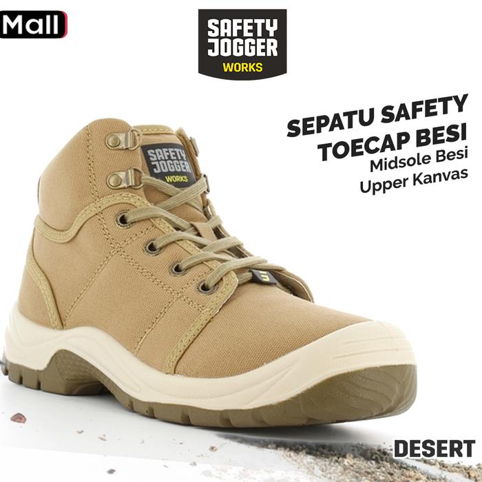 Promo Sepatu Safety Jogger Works Desert 011 Brown S1P Sepatu Proyek ...