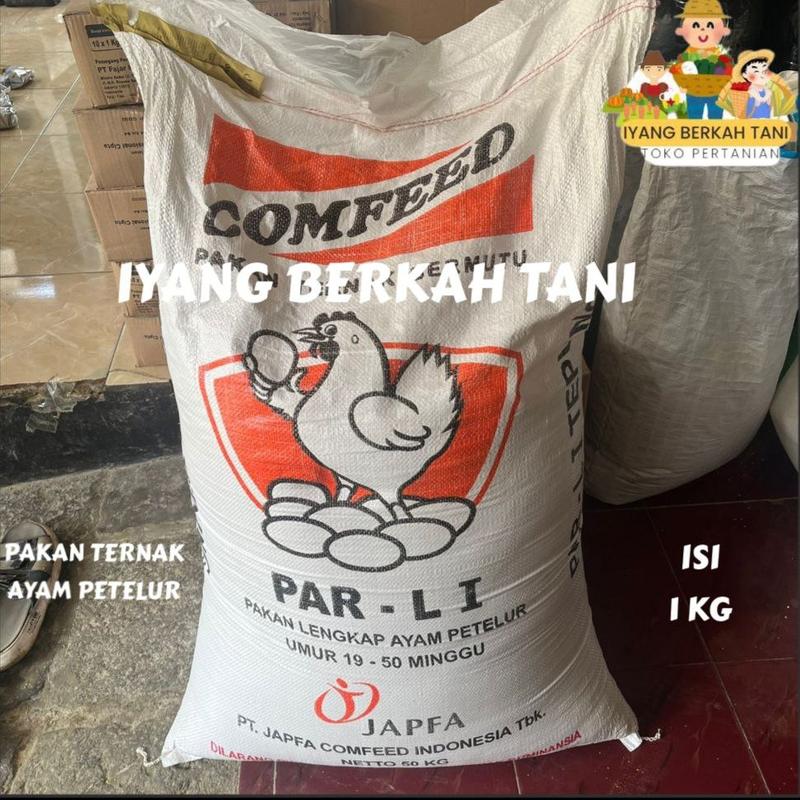 Comfeed Pakan Ayam Petelur PAR-LI Comfeed Repack 1 kg untuk Ayam Umur ...