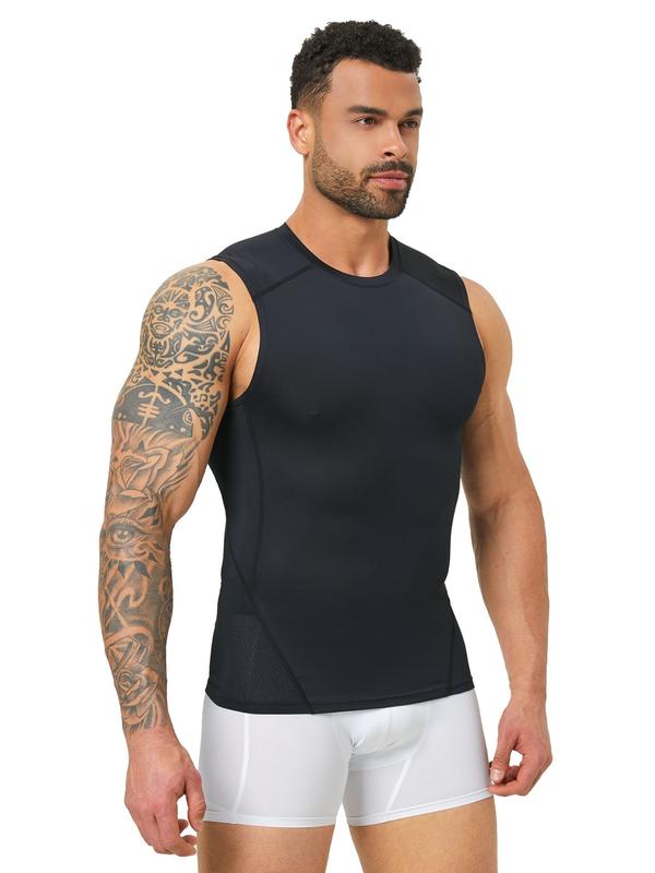 Breathable Men's Compression Shirts GYM Work Out Tank Top,Super ...
