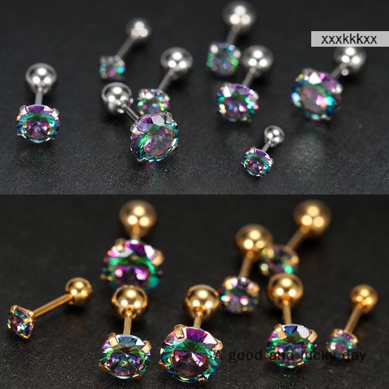 Anting-anting keluli titanium kecil untuk wanita, anting-anting ...