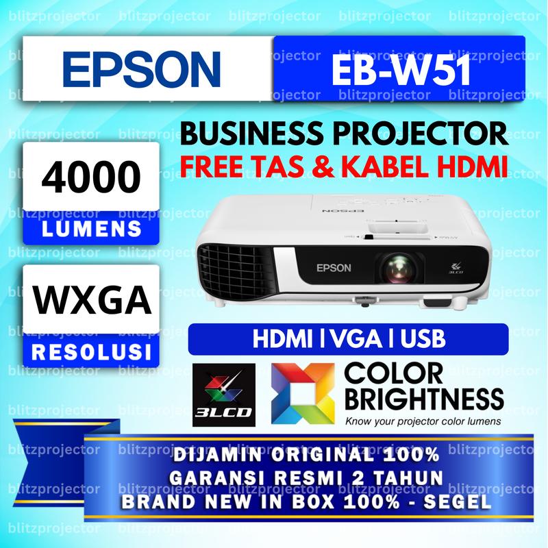 Epson Proyektor EB-W53 EB-W55 EB-W51 EBW53 EBW55 EBW51 W53 W55 W51 ...