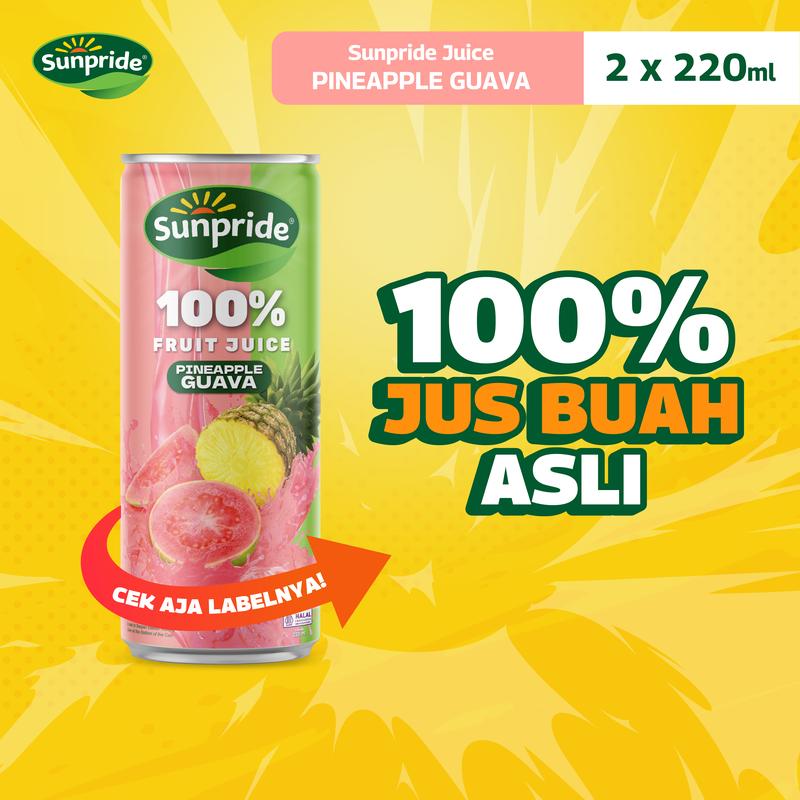 [Isi 2] Sunpride Juice Pineapple Guava 220 ml - Shop | Tokopedia