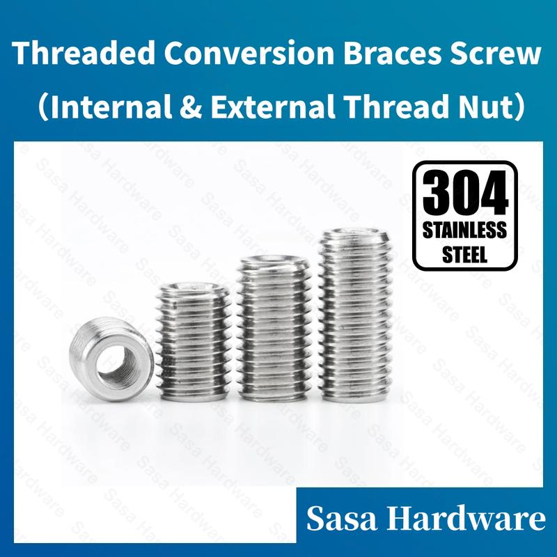 Threaded Conversion Braces Screw 304 Stainless Steel Protective ...