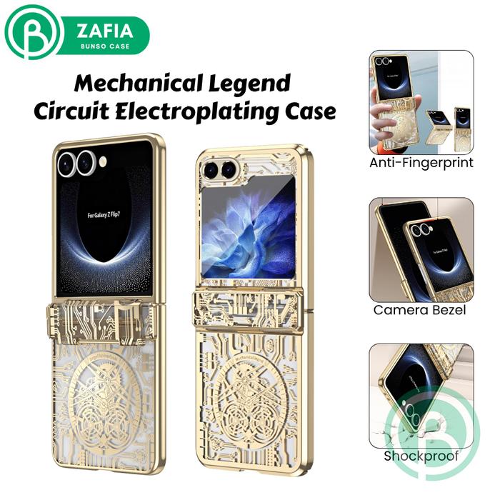 Promo Bunso ZAFIA Case SAM Z Flip 7 6 5 4 Flip7 Flip6 Flip5 Flip4 5G ...