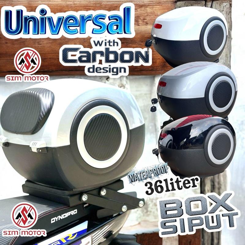 [Free 2 Item] MotorBike Siput TOPBOX ALIEN BOX 36LIter Wtaerproof ...