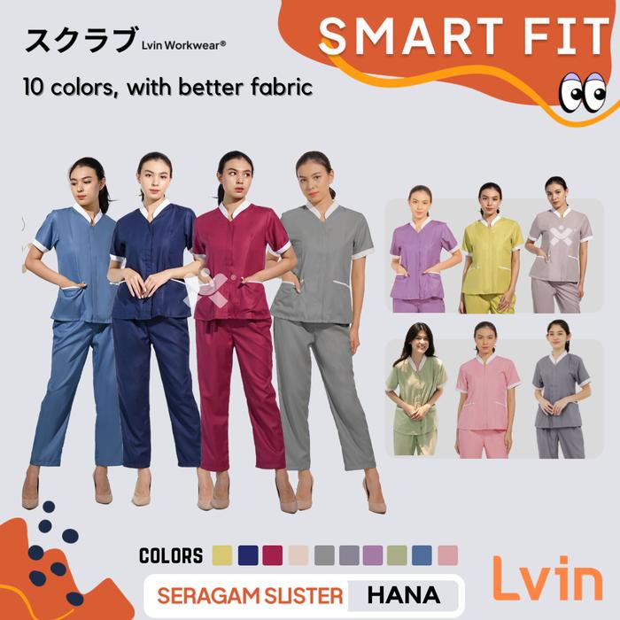Promo Lvin Baju Seragam suster Hana Series / nanny uniform/seragam ...