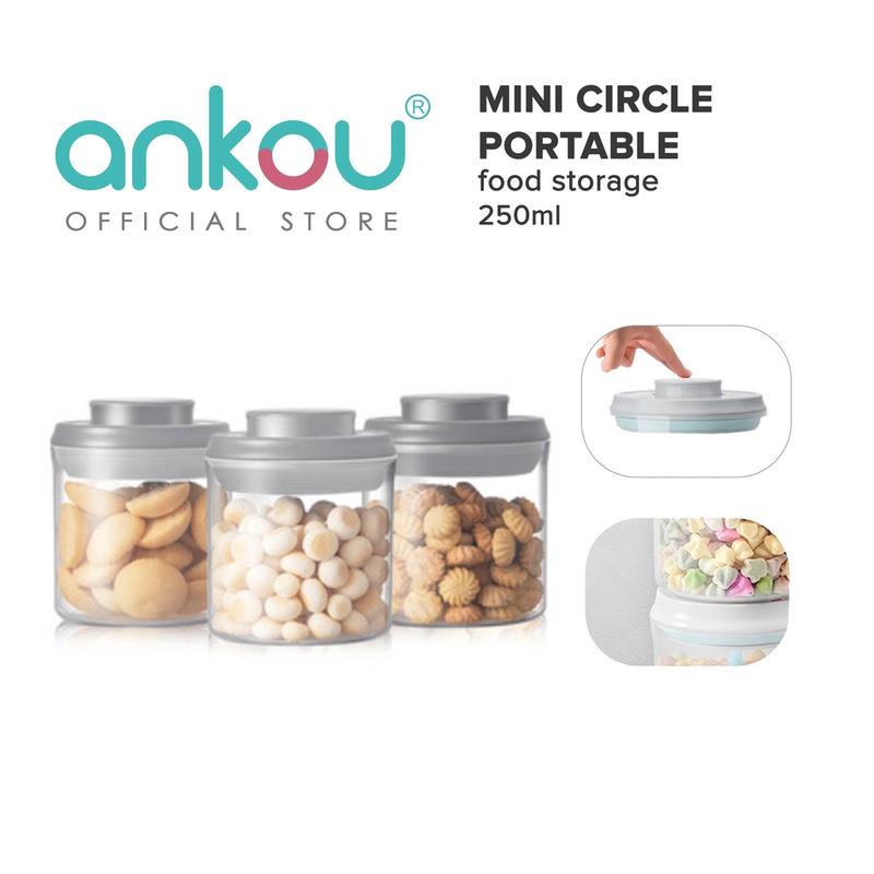 ANKOU Air Tight Food Container - Mini Circle Portable (250ML) - TikTok ...