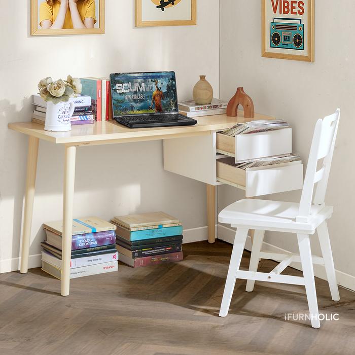 Promo iFURNHOLIC Wendy Scandy Desk I Meja Belajar Aesthetic | Meja ...