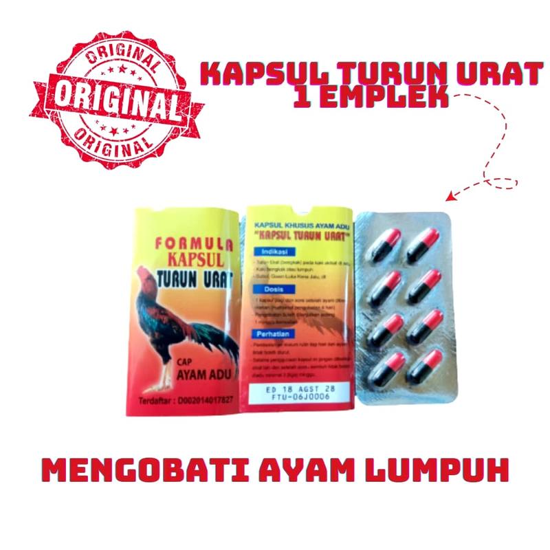 KAPSUL TURUN URAT FORMULA / 1 emplek - mengatasi lumpuh turu - Shop ...