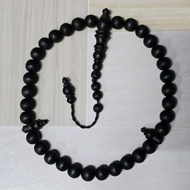 TASBIH KAYU TERAS GEMUNGGAL ASLI (HITAM) 100% ORIGINAL/33 BIJI - TikTok ...