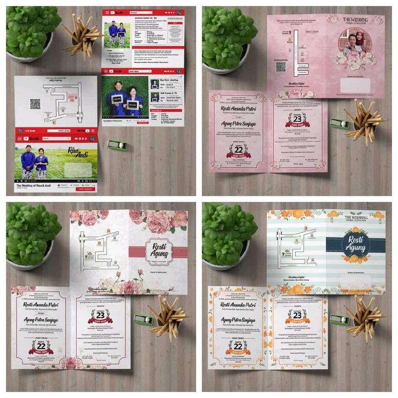 UNDANGAN NIKAH cetak full warna wedding invitation - Shop | Tokopedia