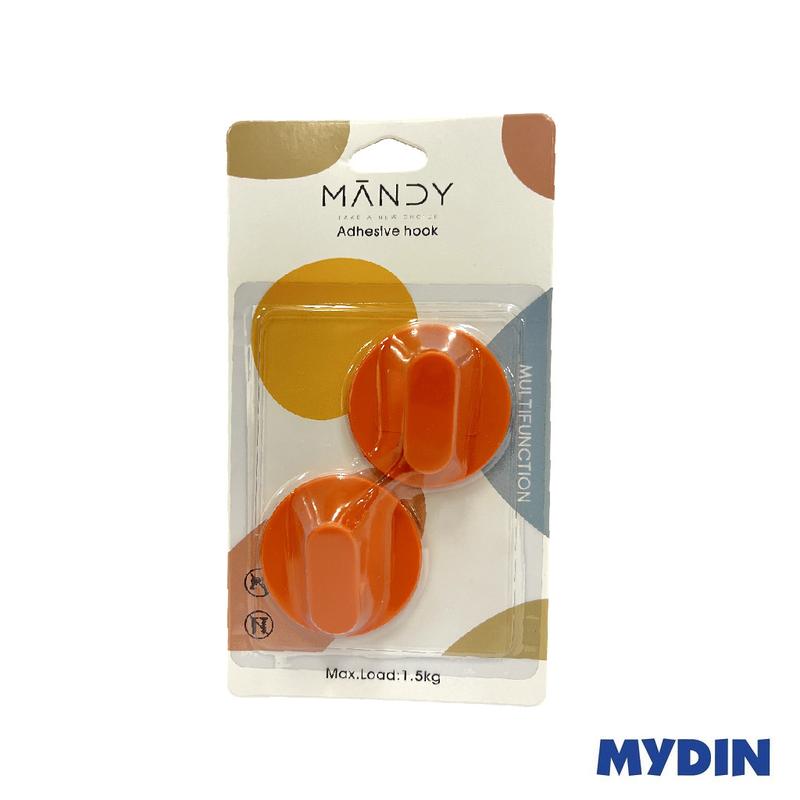 Mandy Adhesive Hook (2's) 2311WM160-006 - 4 Colours - TikTok Shop Malaysia
