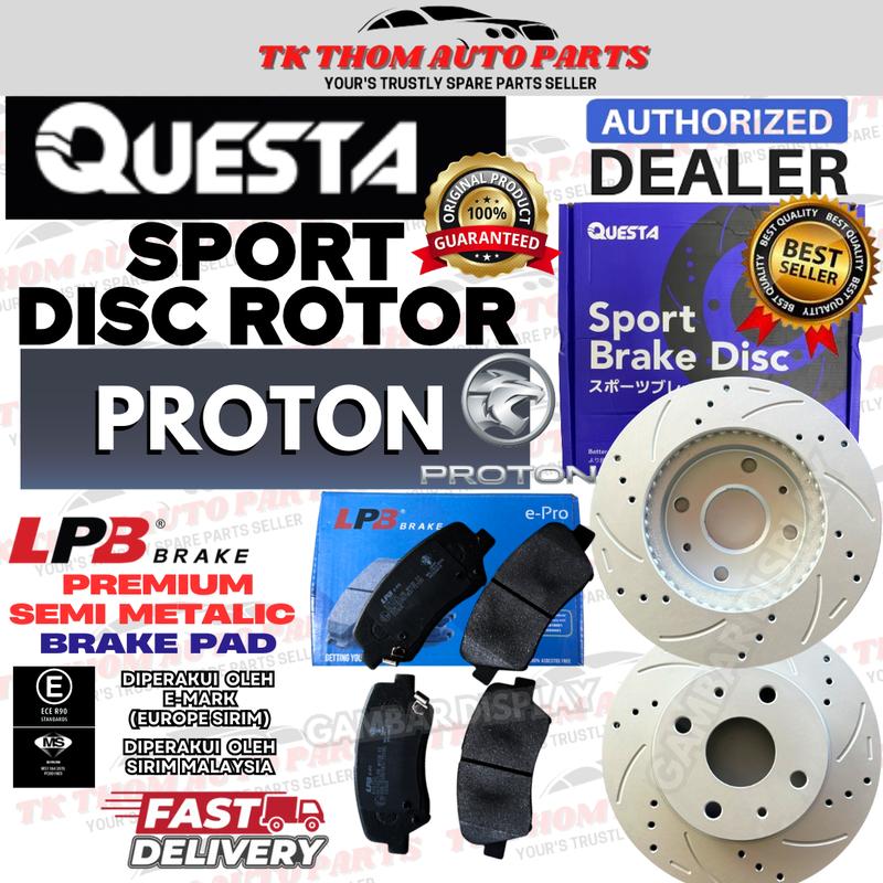 [ PROTON ] CAKERA BREK QUESTA SUKAN + BREK PAD LPB / QUESTA SPORT ...