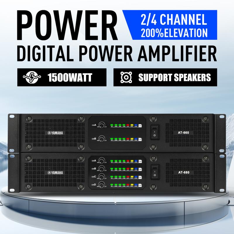 YAMAHA power amplifier H2000/H4000 1500W4 channel/2 channel digital ...