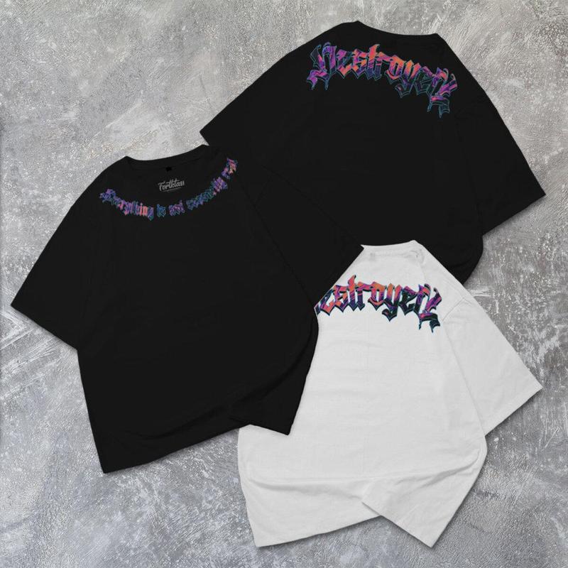 【COD】Fortklass undersize dimusnahkan t-shirt untuk Boys Girl - TikTok ...