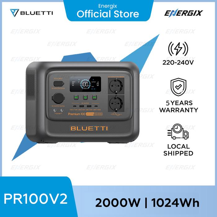 Promo BLUETTI Premium 100 V2 Portable Power Station | 2000W 1024Wh ...