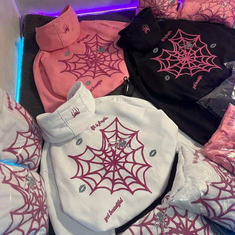 PRMNT | HODDIE BOXY DOUBLE ZIPPER SPIDER STING FLAME UNISEX - Shop ...