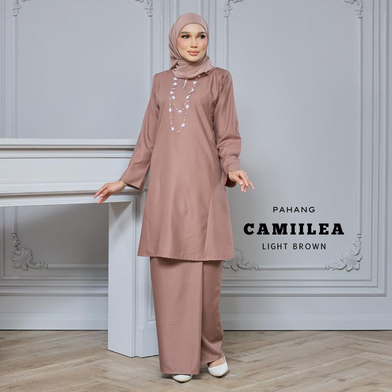 BAJU KURUNG PAHANG BERPESAK CAMILEA SOFT COTTON PLAIN BY MATCHING ...