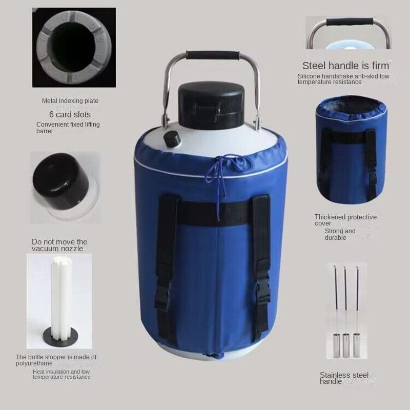 50Mm Caliber 10L Liquid Nitrogen Container Cryogenic Tank Dewar Liquid ...