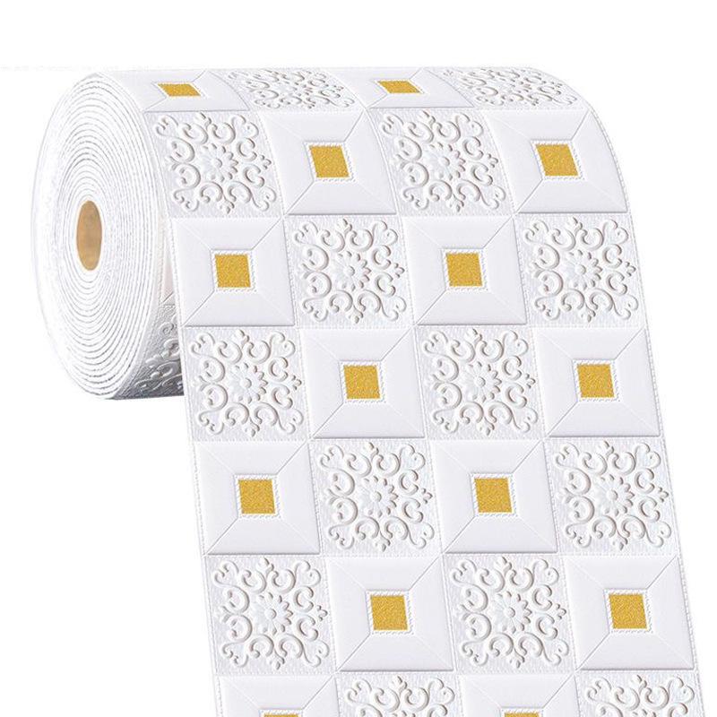 Kertas Dinding Buih, Panjang 5M, Pelekat Siling 3D, Kalis Air, - TikTok ...