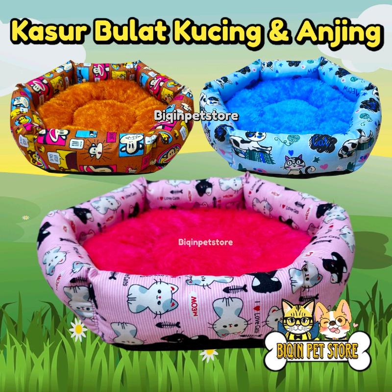Kasur Tidur Kucing Anjing Kecil Model Bulat - Shop | Tokopedia