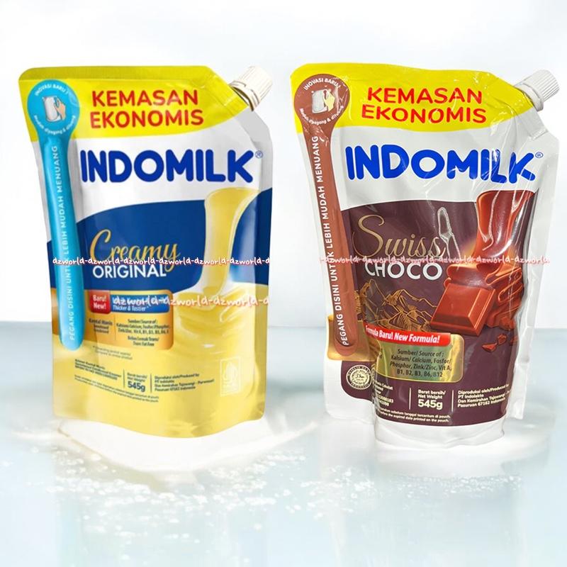 Indomilk 545gr Creamy Original Swiss Choco Kemasan Pouch Ekonomis ...