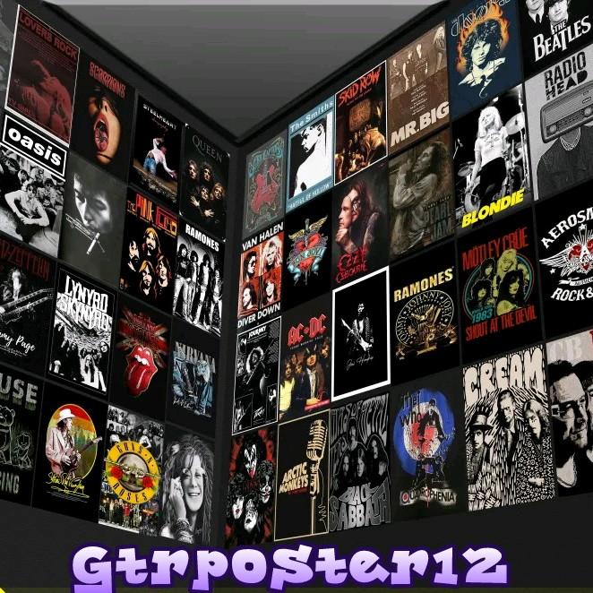 [40PCS] poster dinding tema Band ukuran A6 free bouble tape - Shop ...