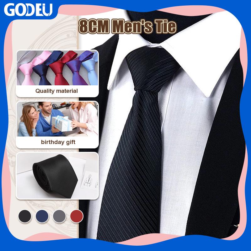 Men Tie Wedding Accessories Tie Business Formal Suit Black Stripes ...