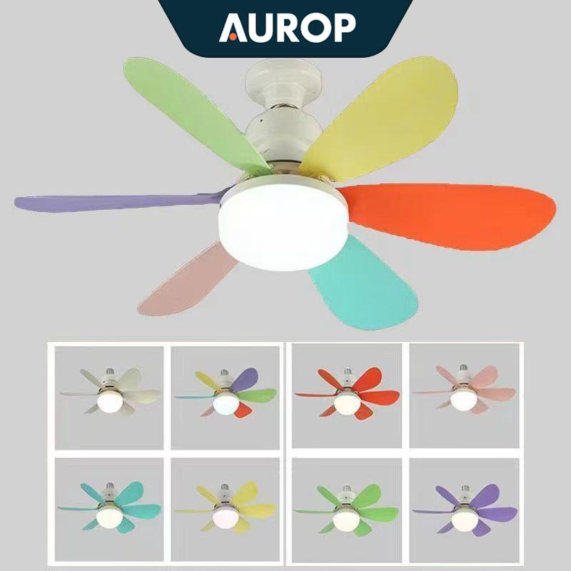 Lampu Kipas LED Pintar 30W/40W, Cover Lampu Putih dengan Dau - Shop ...