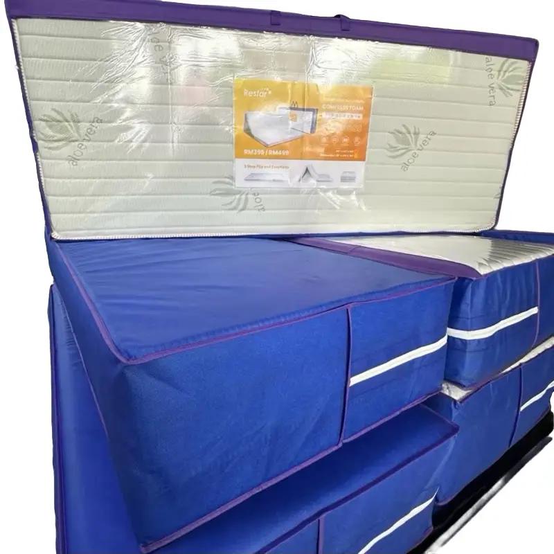 TILAM LIPAT QUEEN SIZE 4INCH TEBAL, Compress Foam Knitted Aloe - TikTok ...