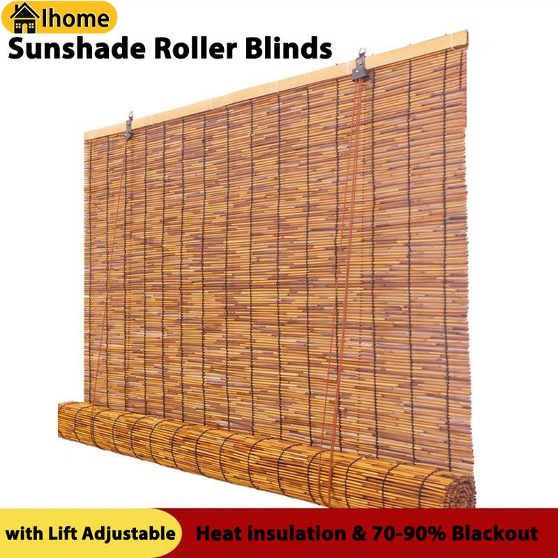 Sunshade Roller Blinds Reed Shutter Heat Insulation Blackout - TikTok ...