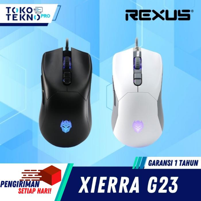 Promo Rexus G23 / G-23 Xierra Wired RGB Gaming Mouse - Putih - Jakarta ...