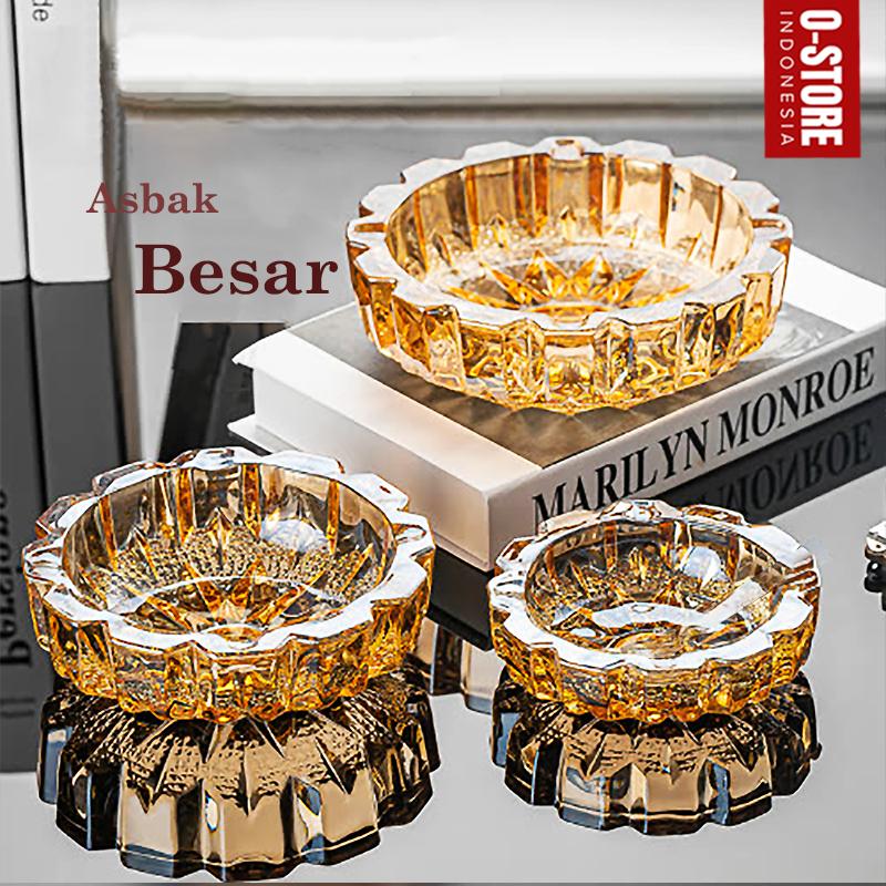 Asbak Kaca Besar Super Tebal Aesthetic Ashtray Asbak Kaca Kristal ...