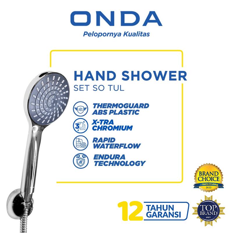 ONDA Hand Shower Mandi Genggam Kepala Shower Full Set Air Deras - Shop ...