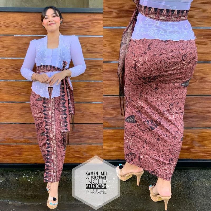 kamen jadi batik cotton full strait includ selendang - Shop | Tokopedia