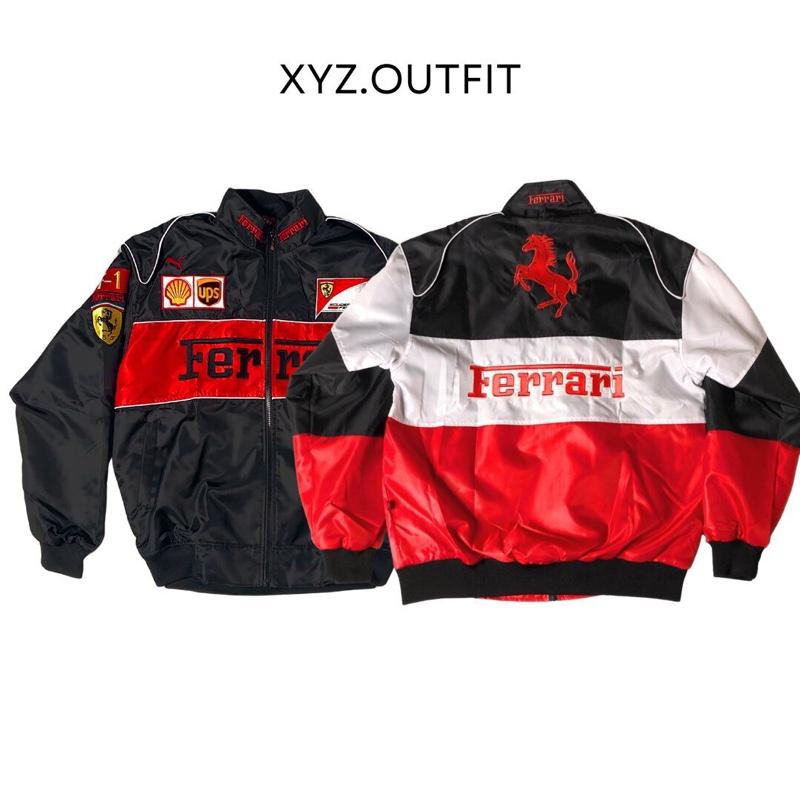 JAKET FERRARI NASCAR VINTAGE F1 RACING Pria Distro Wanita Hitam - Shop ...