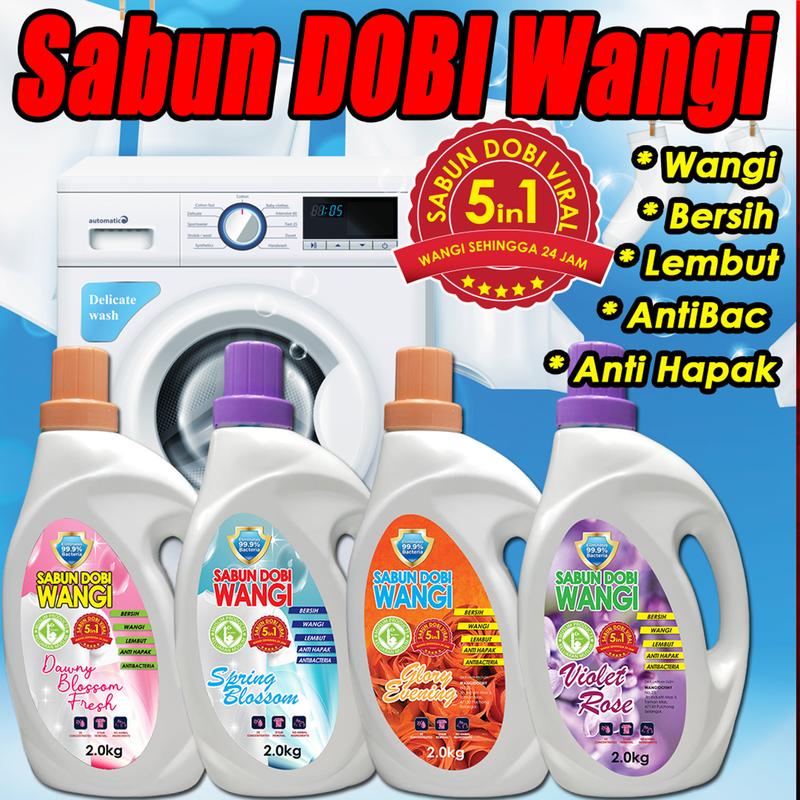Sabun Dobi Wangi 5 dalam 1 - 2Liter - Anti Hapak - Bersih - Wangi ...