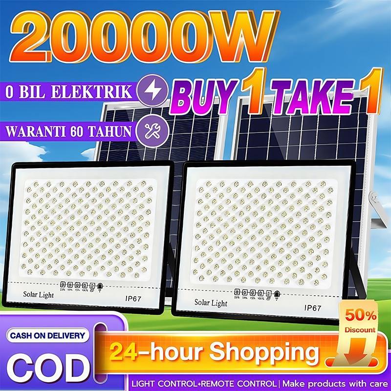 【Paling popular pada tahun 2025】Lampu Solar Light 20000W soalr - TikTok ...