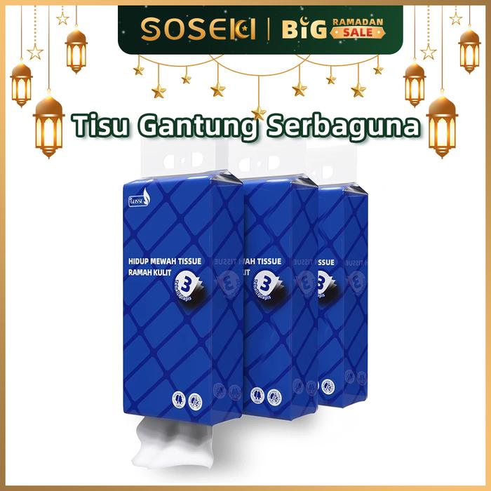 Promo SOSEKI X GLISSE Tissue 5040 Sheets Hanging Tissue Paper One Pack ...