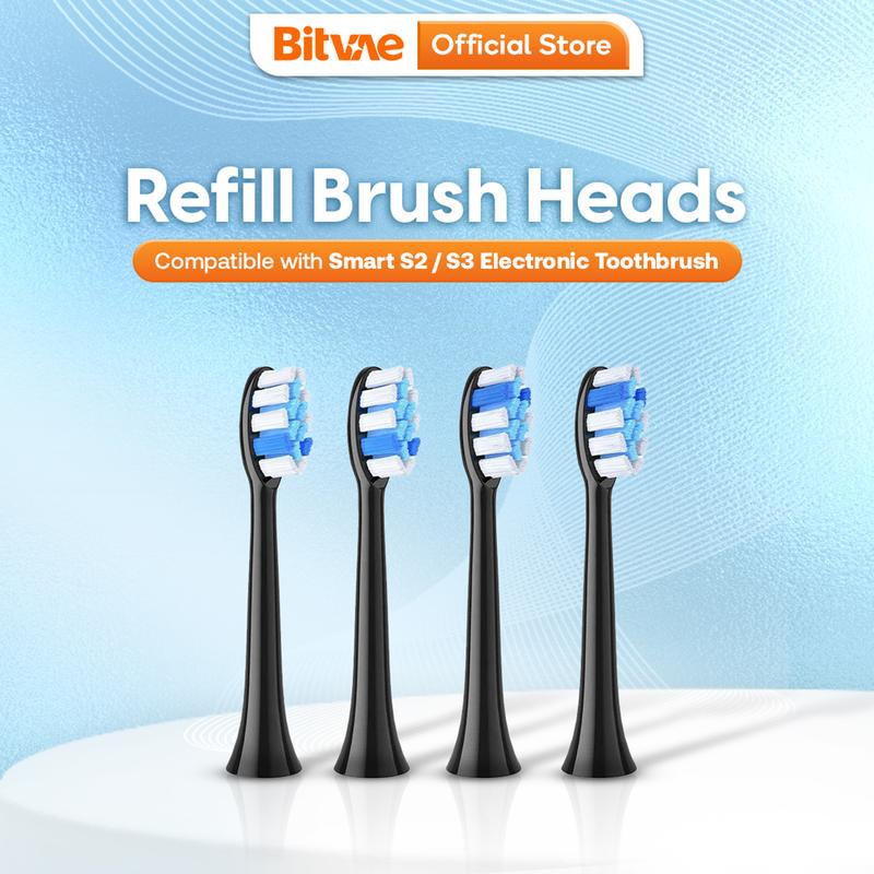 Bitvae S2/S3 Gentle Rounded Bristles Brush Head (4 pcs ) - TikTok Shop ...