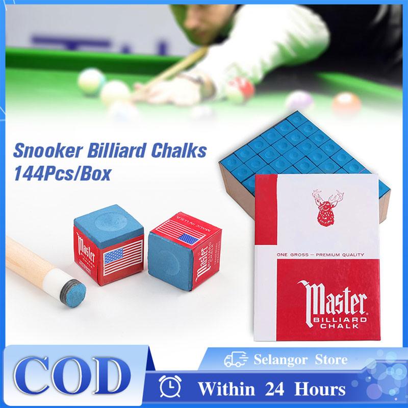 Billiard Chalk BLUE 144 Cubes/Box Pool Cue Chalk - TikTok Shop Malaysia
