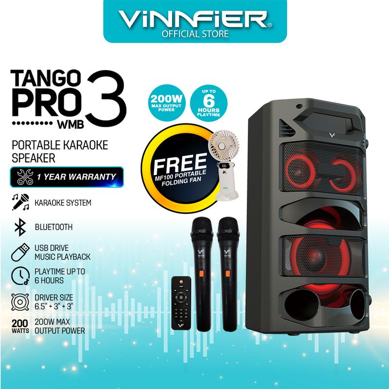 VINNFIER TANGO PRO 3 WMB Portable Karaoke System Speaker and - TikTok ...