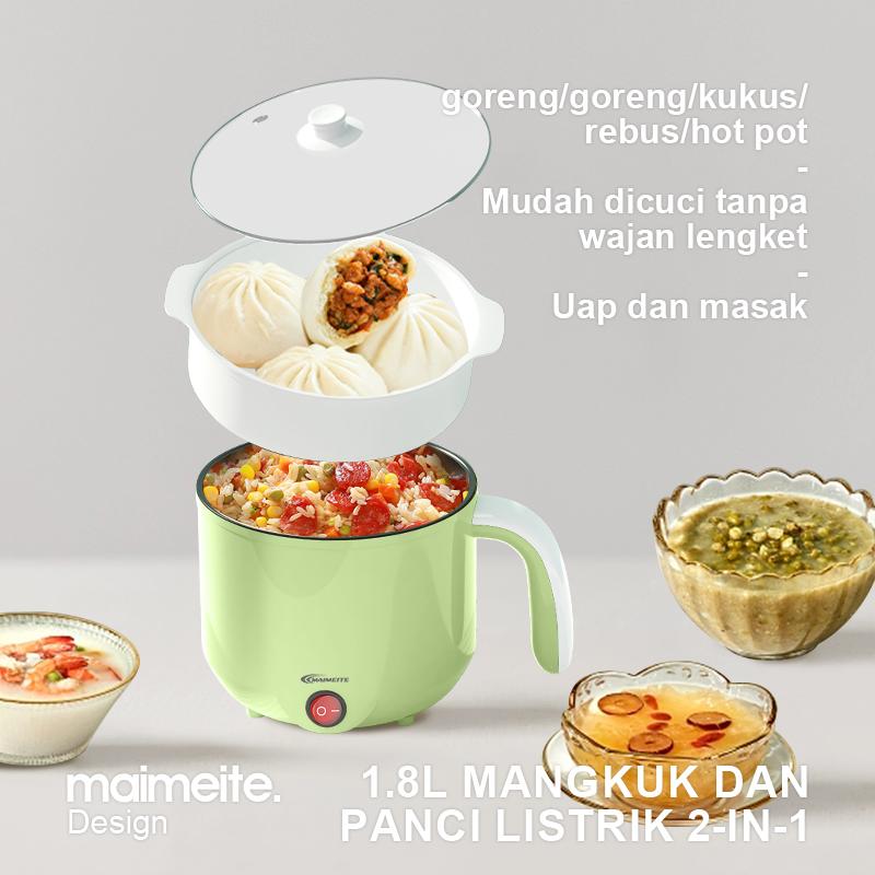 MAIMEITE MINI Electric Cooker MINI Panci Elektrik Travel Portable Rice ...