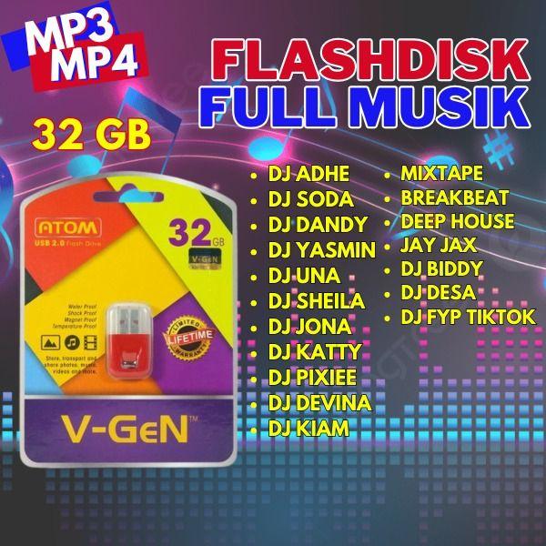 Flashdisk musik video 32GB full DJ lengkap untuk head unit mobil laptop ...