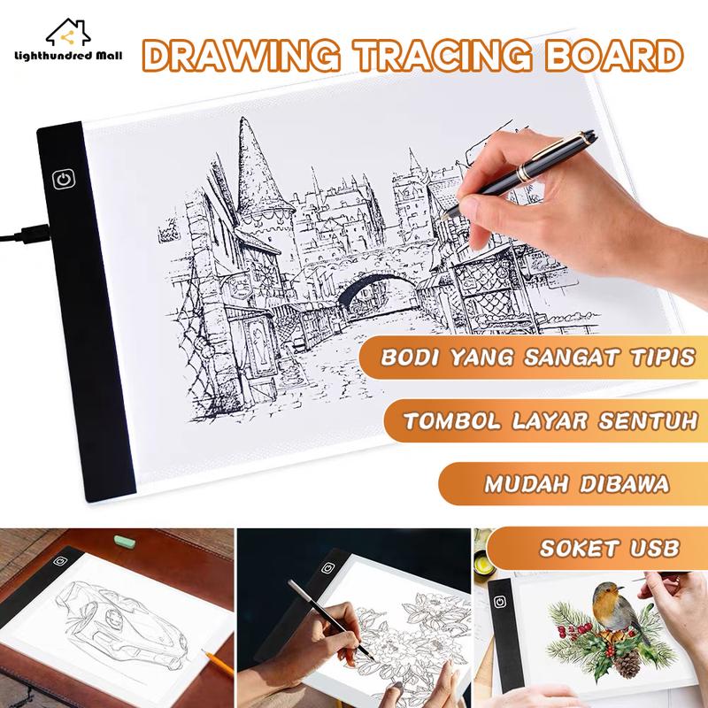 [Stok Tersedia] Lighthundred Mall TRACING BOARD Papan Gambar dan ...