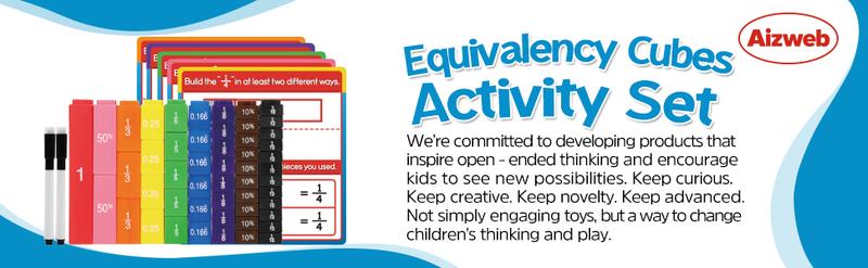 Aizweb Interlocking Fraction Cubes Activity Set - Math Manipulatives ...