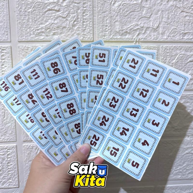 Stiker Target Menabung 1-120 - Shop | Tokopedia