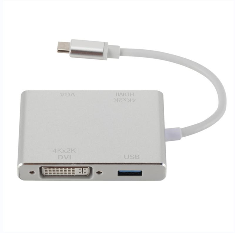 4 in 1 USB 3.1 USB C Type C to VGA DVI USB 3.0 Adapter Cable - TikTok ...